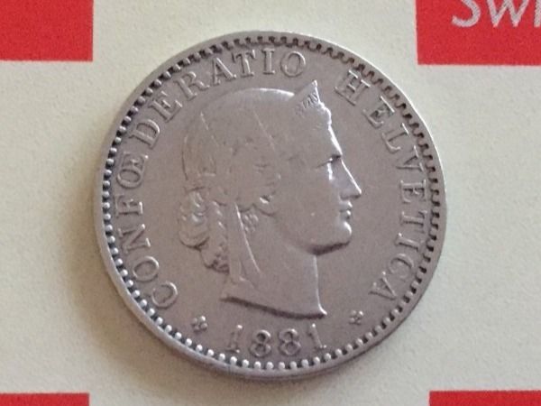 20 Rappen 1881 ss, nur 1,0 Mio! (Gebraucht) in Elsau für CHF 3.35 – mit Lieferung auf Ricardo kaufen