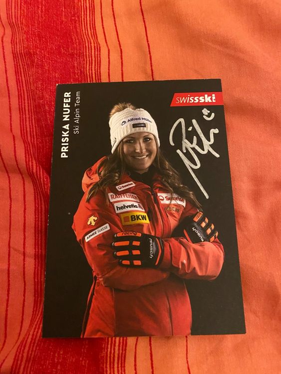 Autogrammkarte Priska Nufer handsigniert (Gebraucht) in Rüschlikon für CHF 5 – mit Lieferung auf ...