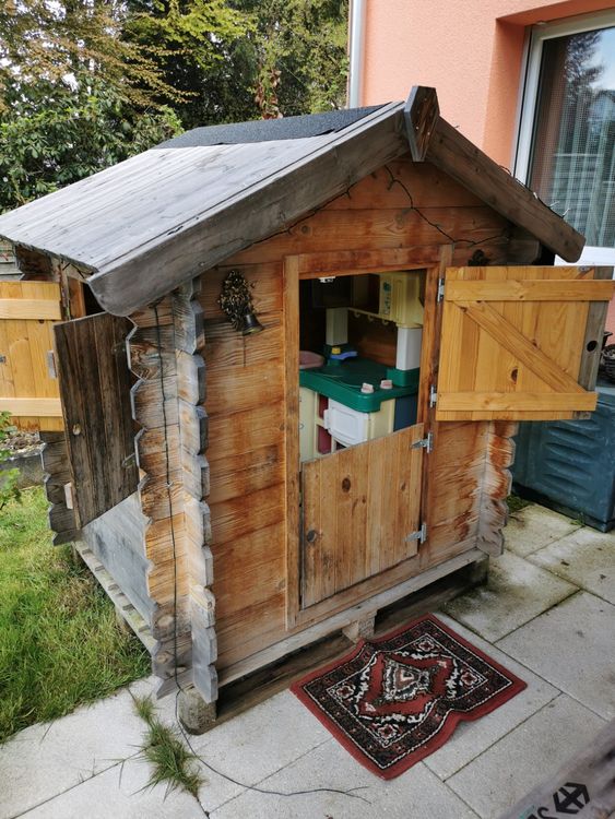 Elegantes Kinderspielhaus Holz Gebraucht Ebenbild
