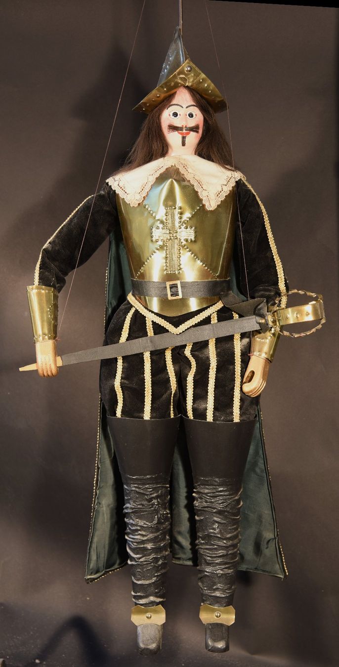 MARIONETTE "RITTER MIT RUESTUNG" UNIKAT, TEATER DE TOONE (Neu (gemäss ...