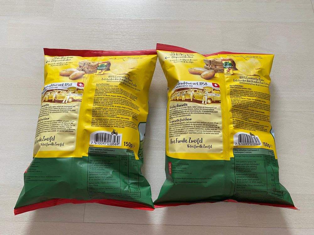 2 X Packungen Zweifel Aromat Chips – Limitierte Fan Edition (Neu und ...