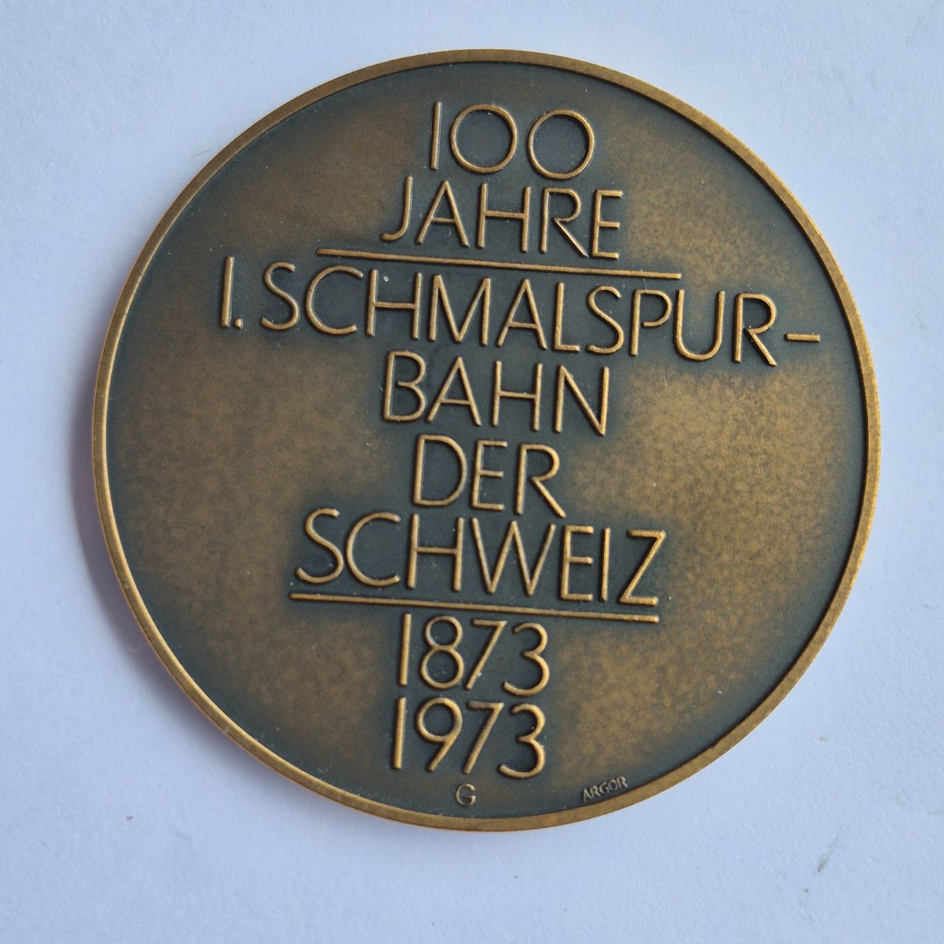 Lausanne - Echallens- Bercher- Bahn 1973 - Schweiz -Medaille (Gebraucht ...