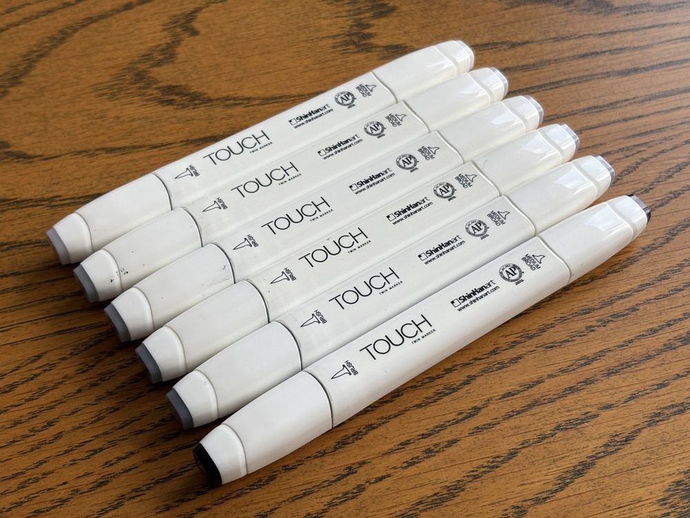 Set of 6 ShinHan Touch Twin Markers (Gebraucht) in Adliswil für CHF 8 ...