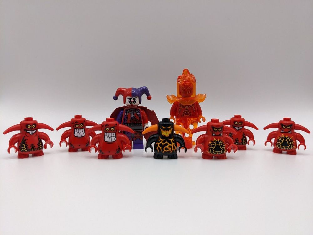 Lego Nexo Knights Jestro, Flama und 7 Scurrier (Gebraucht) in Neuendorf ...
