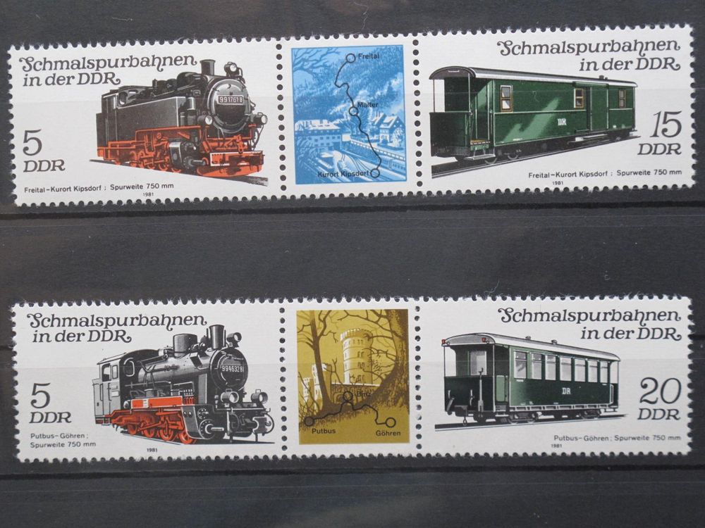 DDR 1981 Schmalspurbahnen II ** (Gebraucht) in Wil SG für CHF 2 – mit ...