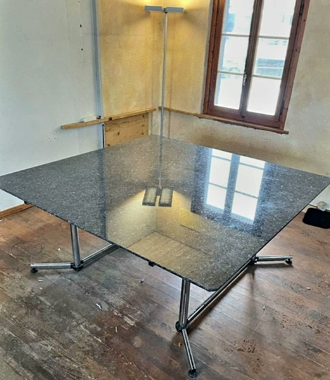 Voller Tisch mit Granit Platten 3cm dicke Labrador Helle (Gebraucht) in ...