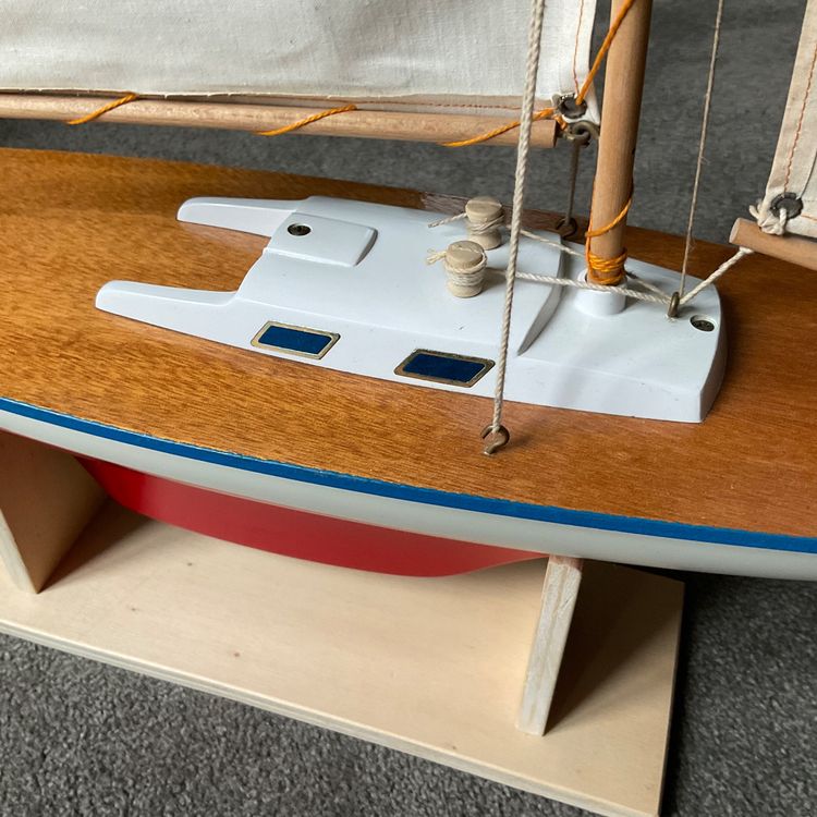 🔵🔴 Modell Segelboot – Seifert-Boot – Made in Germany 55 cm (Gebraucht ...