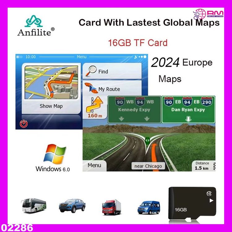 IGO 16GB SD Card wince6.0 Car GPS Navigation 2024 (Neu und ...