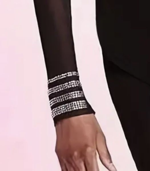 Glamour body Dolcevita trasparente con strass-M/L-nuovo (Nuovo e nell ...