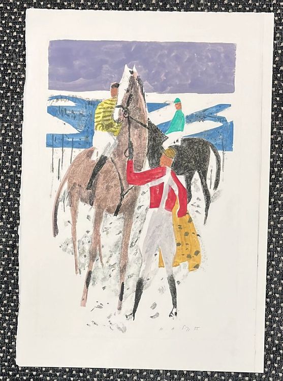 Litho Pferdesport- Szene von Hermann Alfred Sigg (ID b4105) | Kaufen ...