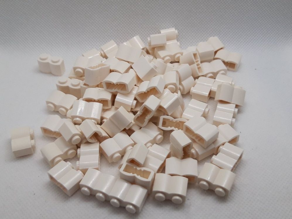 Lego 75 Stk. Palisade Brick 1x2 (weiss) (Neu und originalverpackt) in ...