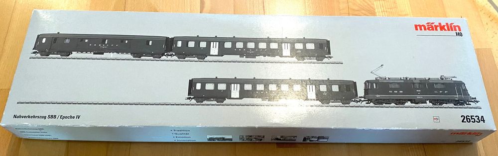 Märklin 26534 SBB Regionalzug. Re 4/4" mit Leichtstahlwagen (Neu ...