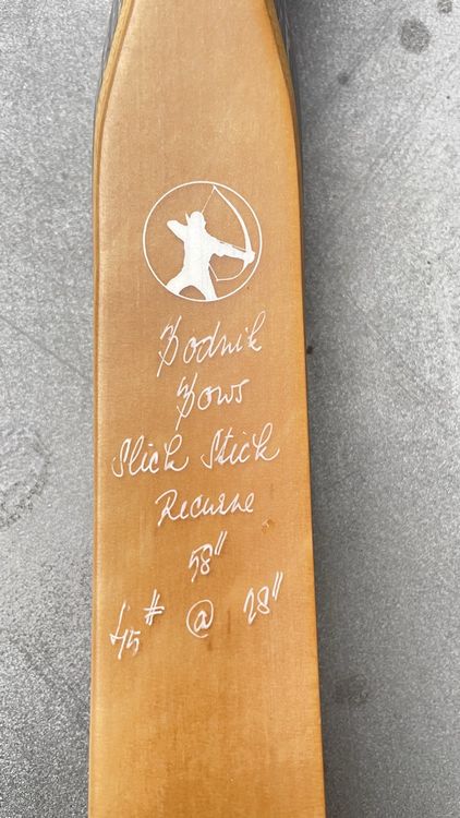 Bodnik Bogen Slick Stick (Gebraucht) in Kaltenbach für CHF 270 – nur ...