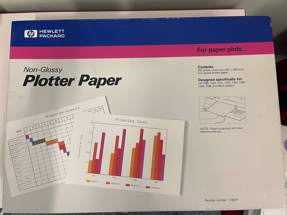 hp Bright White Inket Paper C6036A Plotterpapier NEU (Neu und ...