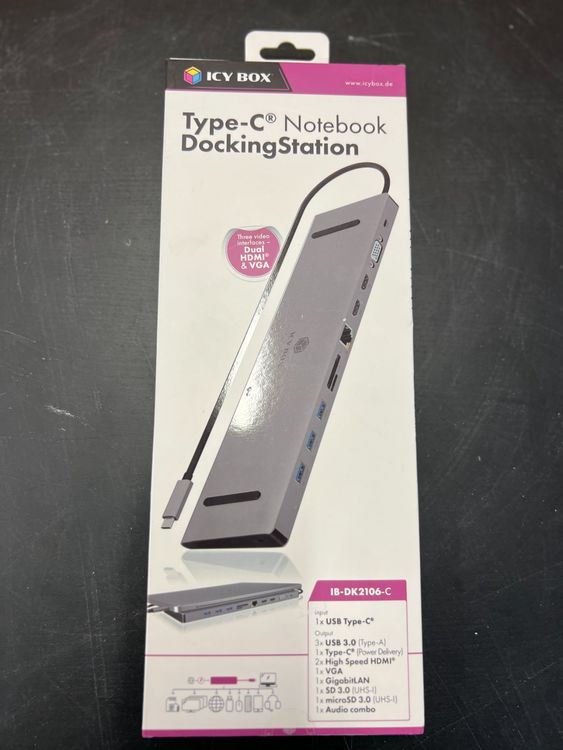 ICY BOX Notebook Docking Station IB-DK2106-C | Kaufen auf Ricardo