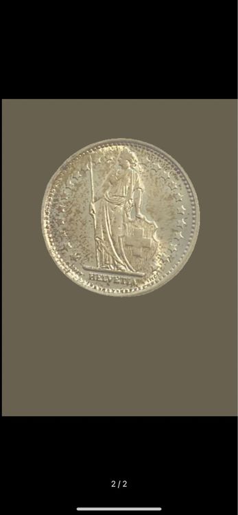 Silbermünze 1 Franken Helvetia 1966-B Schweiz | Kaufen auf Ricardo