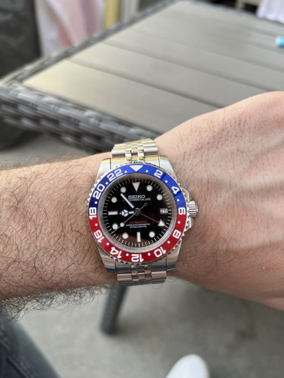 SEIKO Pepsi Mod GMT Master 2 | Kaufen auf Ricardo