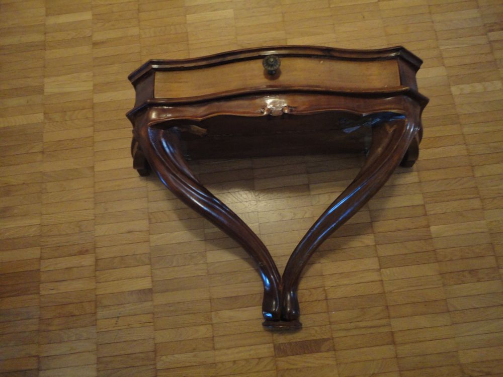 WANDKONSOLE MIT SCHUBLADE (HOLZ) | Kaufen auf Ricardo