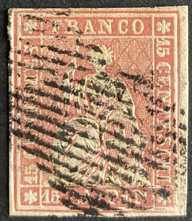 1855, Strubel 24B1 (24B) tolles Stück, SBK 140 Fr. | Kaufen auf Ricardo