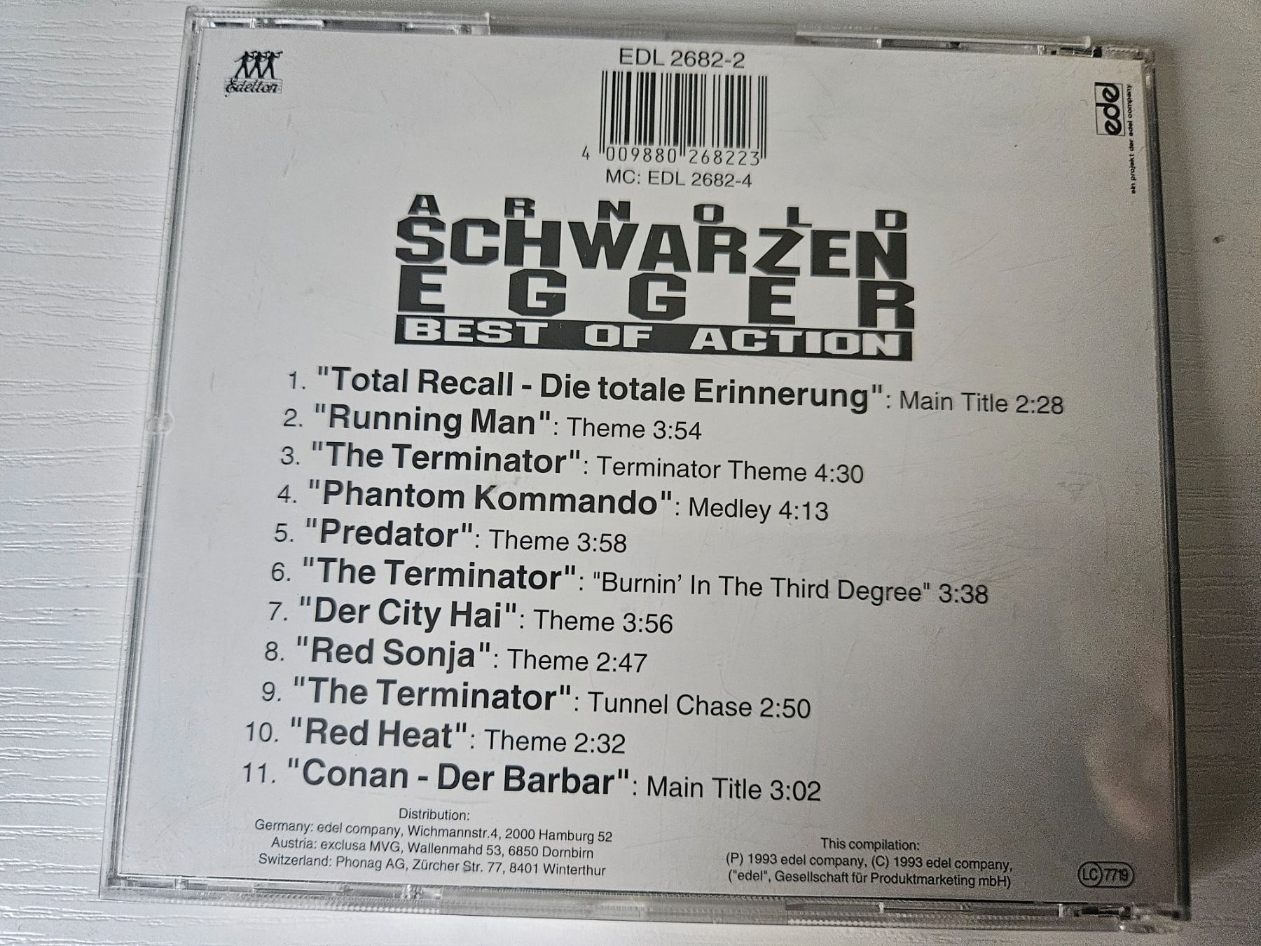 Arnold Schwarzenegger - Best of Action CD mit Stickers (Gebraucht) in ...