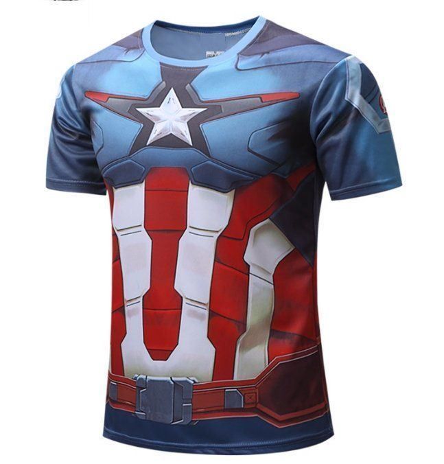 Marvel Captain America Active Shirt, Superhelden (Neu und ...