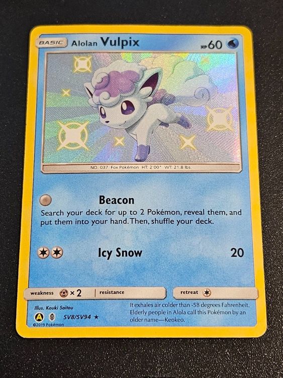 Alolan Vulpix (HIF SV8) - SHINY - SWSH - US (Gebraucht) in Paudex für ...