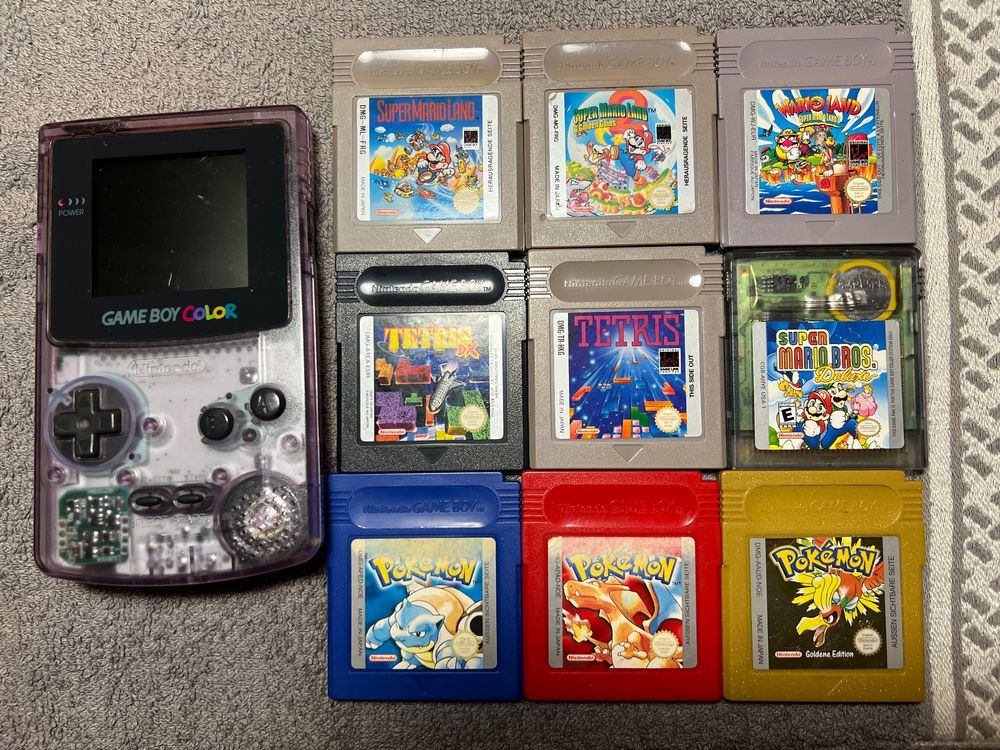 Nintendo Gameboy Color mit 9 Spiele | Kaufen auf Ricardo