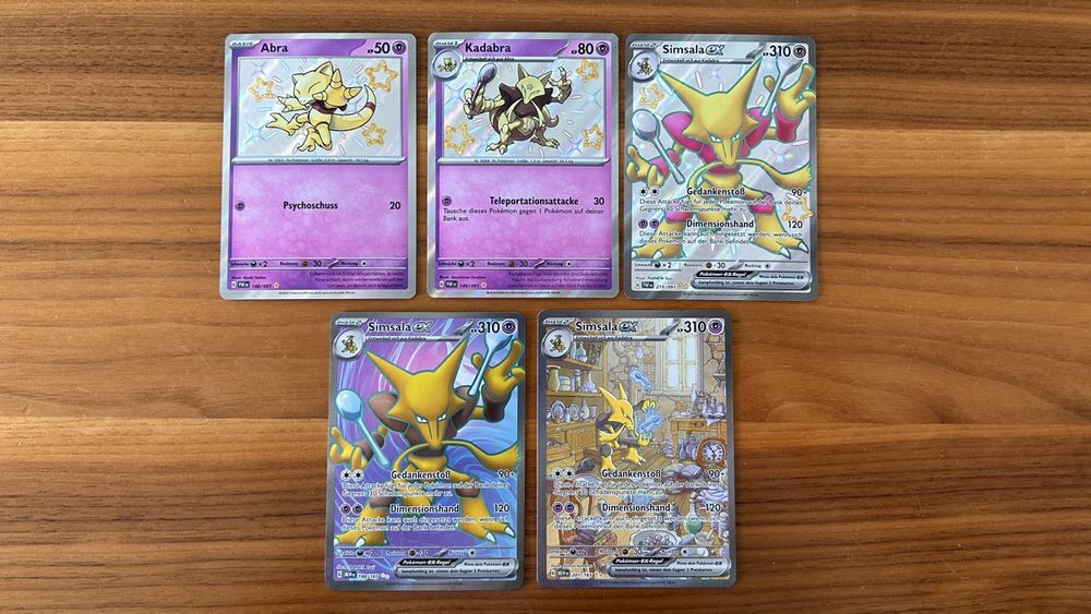 Abra - Kadabra - Simsala ex inkl. Alt Art & Shiny - 151 PAF (Gebraucht ...