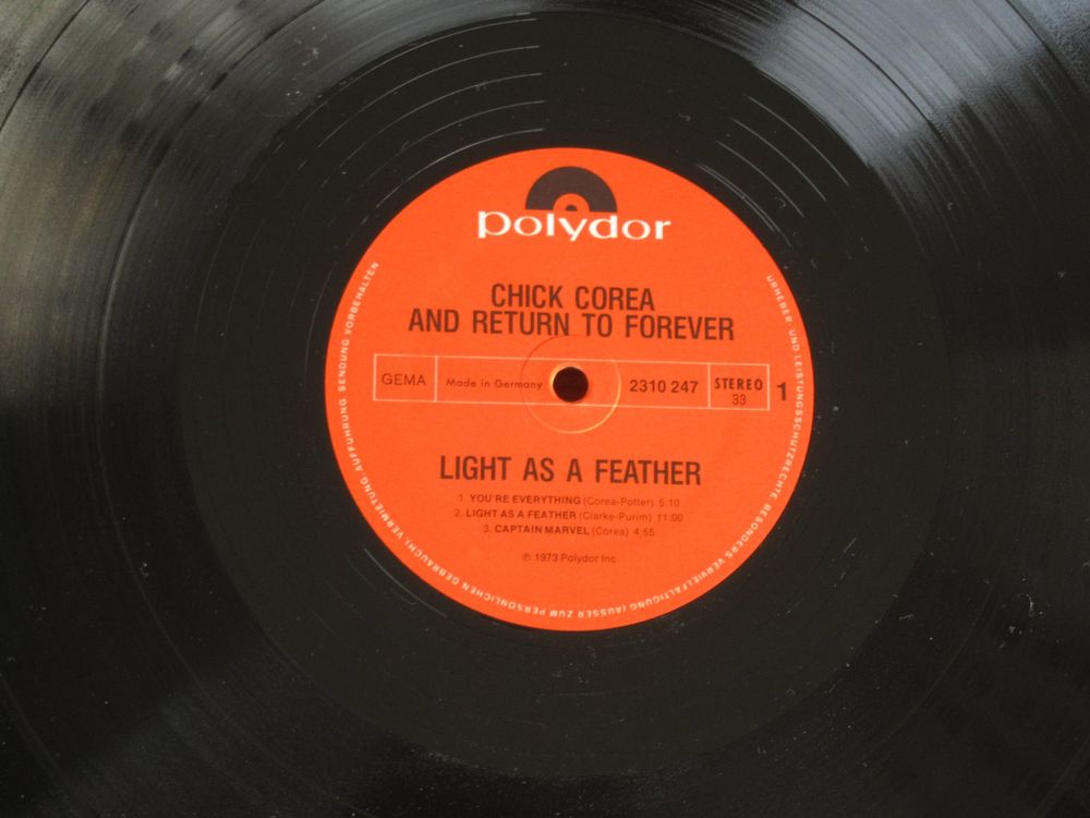 Chick Corea, Return To Forever – Light As A Feather - LP (Gebraucht) in ...