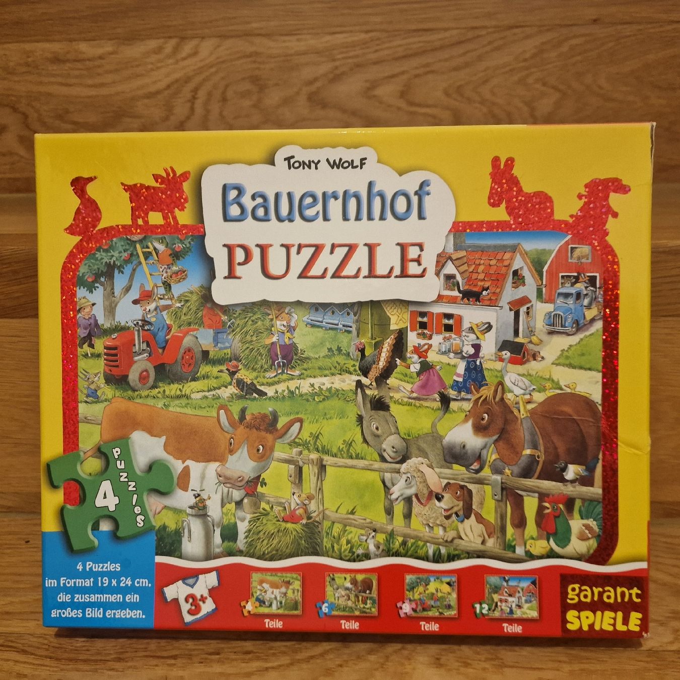 Tony Wolf Bauernhof Puzzle - Spielspass für Kinder ab 3! (Gebraucht) in ...