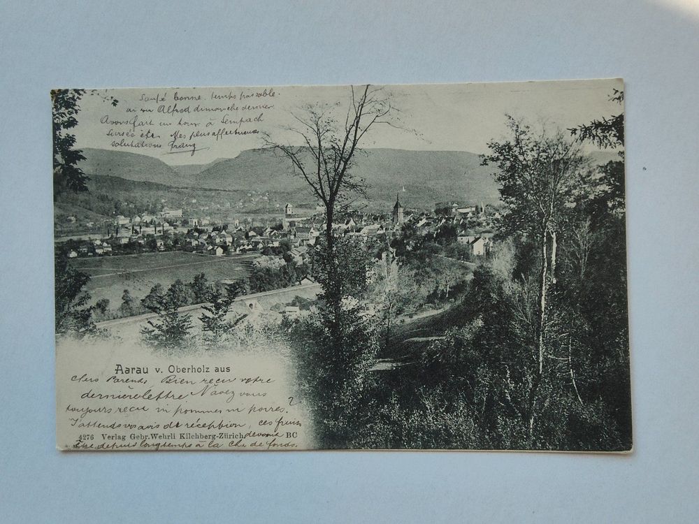 Alte Ansichtskarte Aarau um 1904 Oberholz (Gebraucht) in Langendorf für CHF 2 – mit Lieferung ...