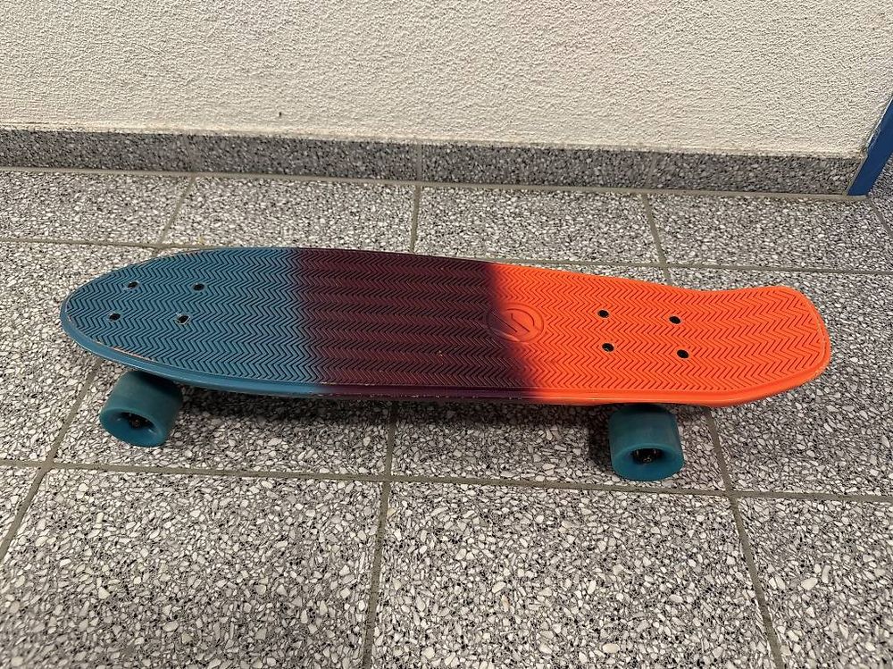 OXELO Cruiser-Skateboard Big Yamba Gradient koralle/blau (Gebraucht) in ...