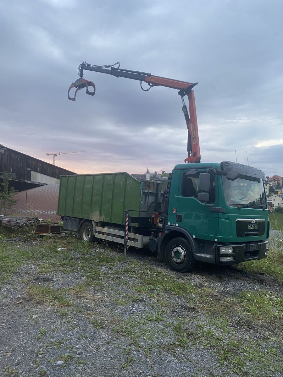 Lkw MAN mit Palfinger Kran (Gebraucht) in Menzingen für CHF 14999 – nur ...