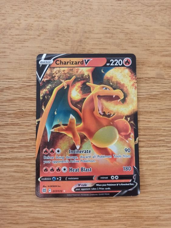Charizard / Glurak V Pokemon 017 / 172 EN (Neu (gemäss Beschreibung ...