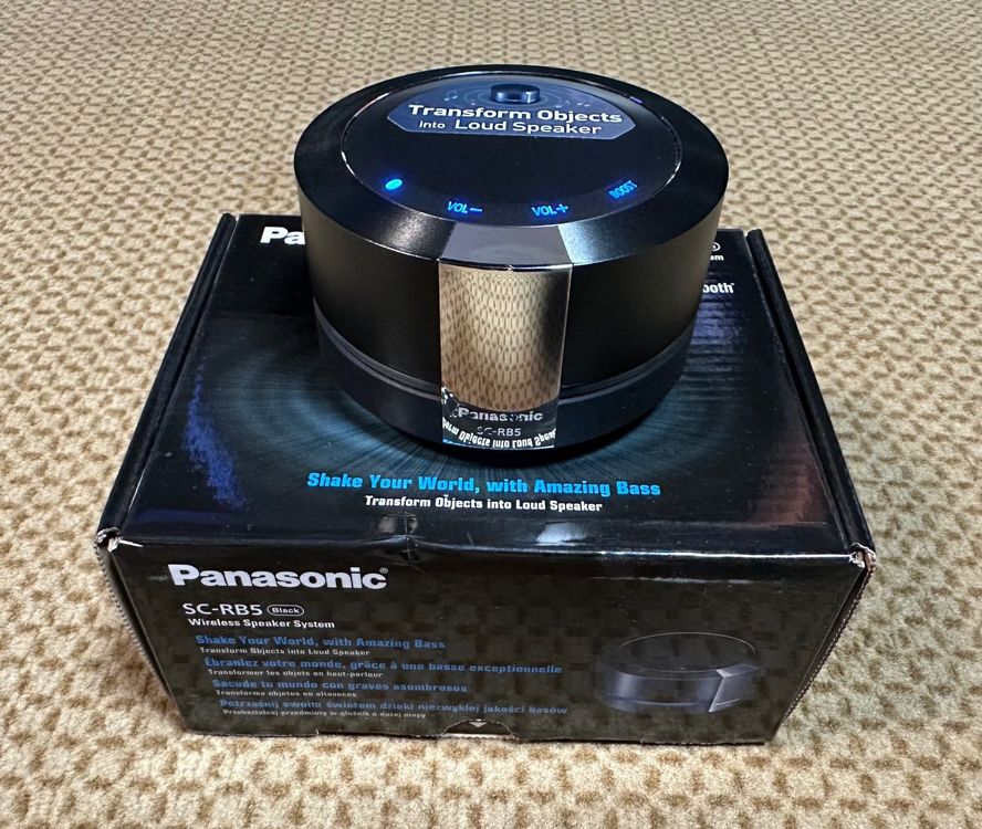 Bluetooth-BOX Resonanz-Speaker Panasonic RC-RB5,Ein Neugerät (Neu und ...