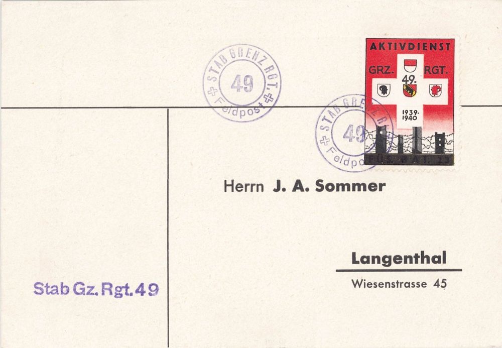 Feldpost mit ...... Grenztruppen (Gebraucht) in Bazenheid für CHF 1.5 – mit Lieferung auf ...