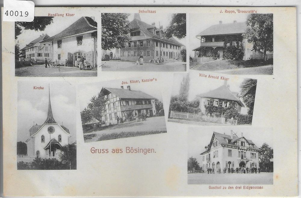 Gruss aus Bösingen - Käserei, Restaurant, Kirche, Schulhaus (Gebraucht) in Ettingen für CHF 49 ...