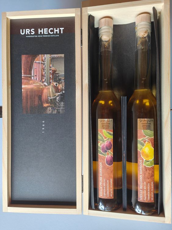 Urs Hecht - VIELLE PRUNE BARRIQUE + VIELLE WILLIAMS BARRIQUE (Neu und ...