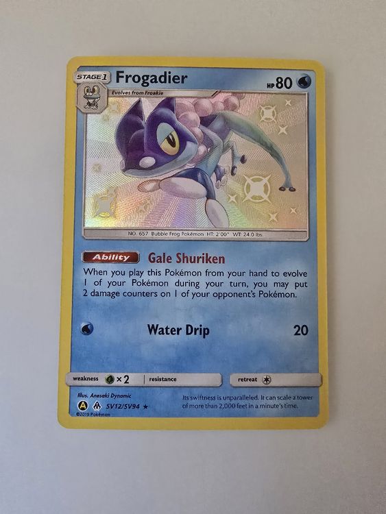 Carte Pokémon Frogadier brillante - SV12/SV94 - Rare! (Neu (gemäss ...