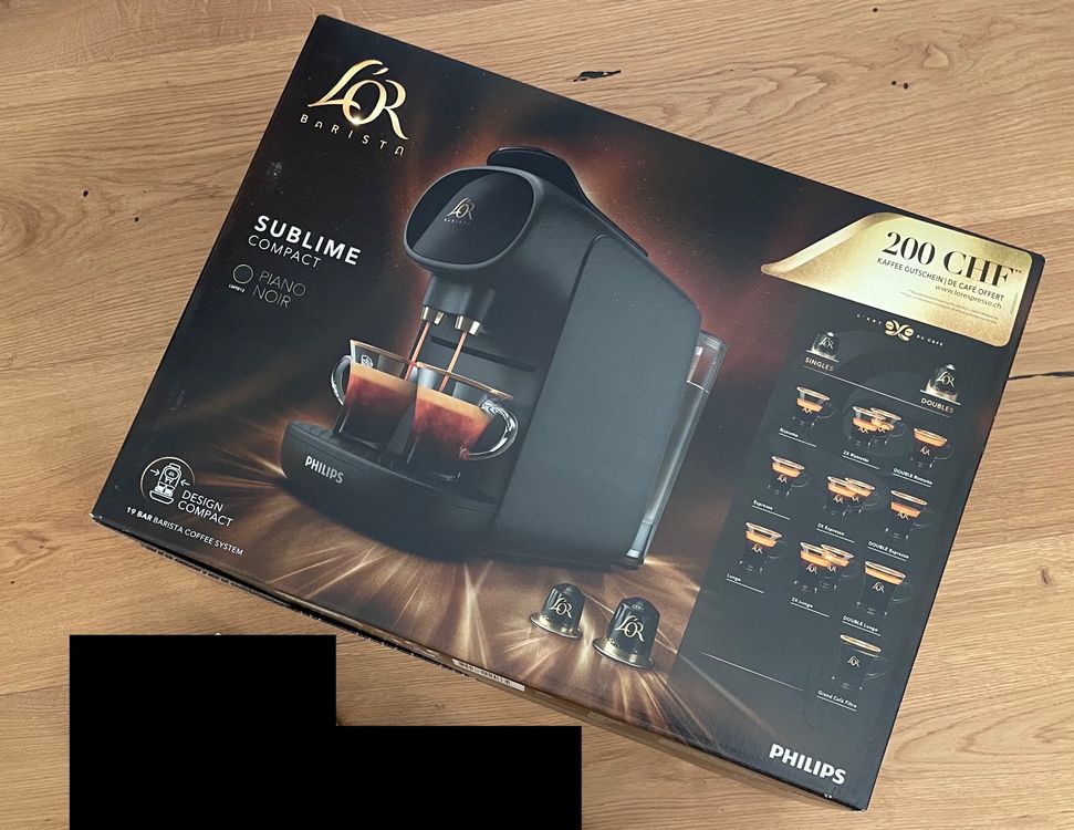 Phillips Kapselmaschine L'OR Barista Sublime LM9012 schwarz (Neu und ...