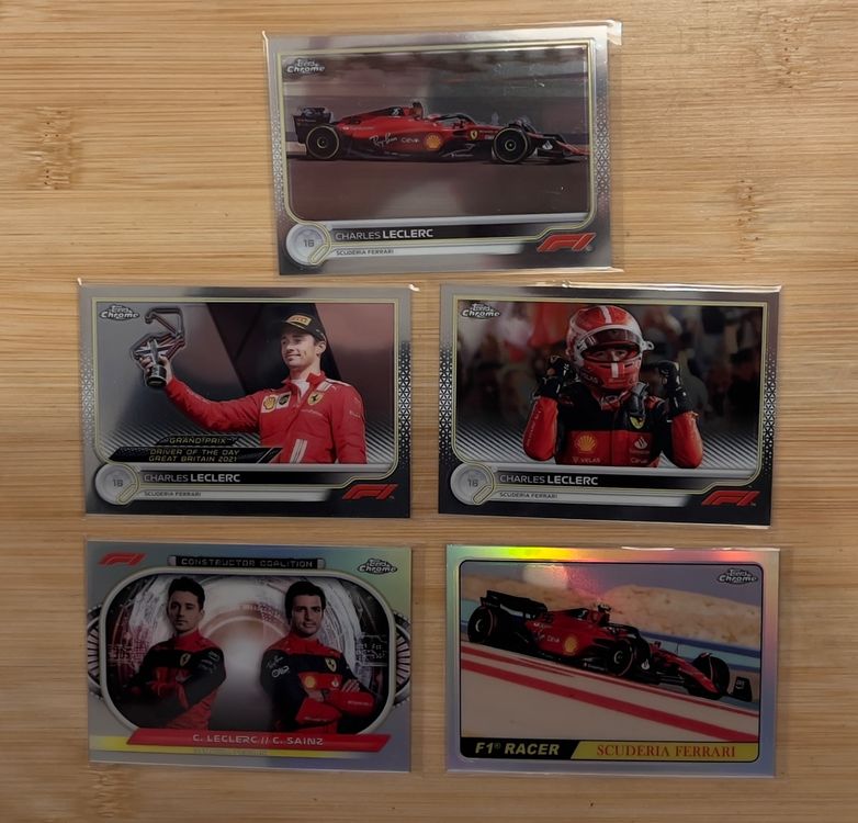 Topps F1 2022 Chrome Ferrari Set mit Leclerc und Sainz | Kaufen auf Ricardo