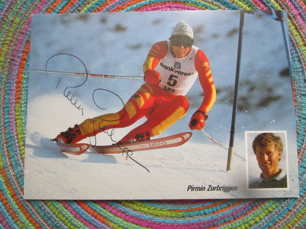 PIRMIN ZURBRIGGEN SKIFAHRER ORIGINAL AUTOGRAMM (Gebraucht) in GUTENSWIL ...