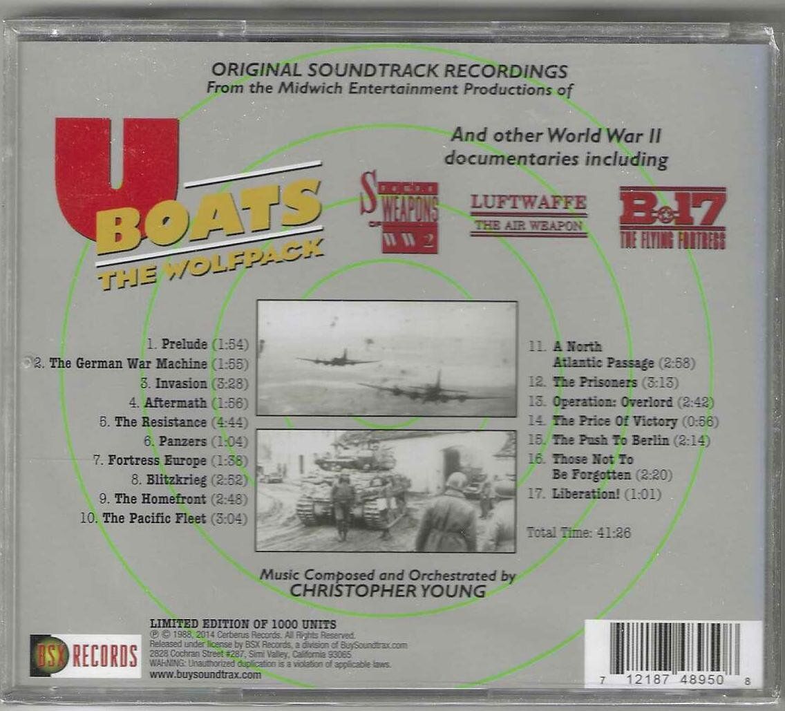 Christopher Young - U Boats The Wolfpack (Neu und originalverpackt) in ...