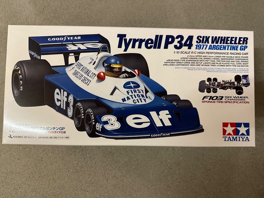 Tamiya Tyrrell P34 Argentine Six Weehler (Neu und originalverpackt) in ...