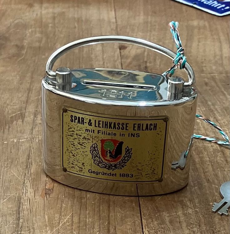 KÄSSELI MIT SCHLÜSSEL !! SPAR- & LEIHKASSE ERLACH | Kaufen auf Ricardo