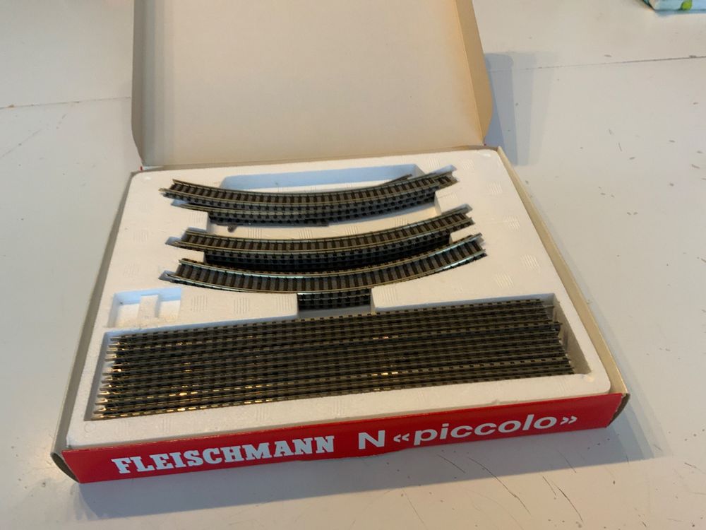 Fleischmann Spur N piccolo 9191Schienen Gleis Complett-Set (Gebraucht ...