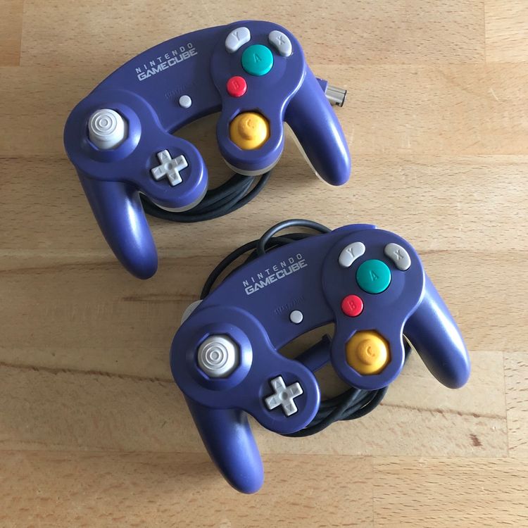 2 originale GameCube Controller zweifarbig (purple/clear) | Kaufen auf ...