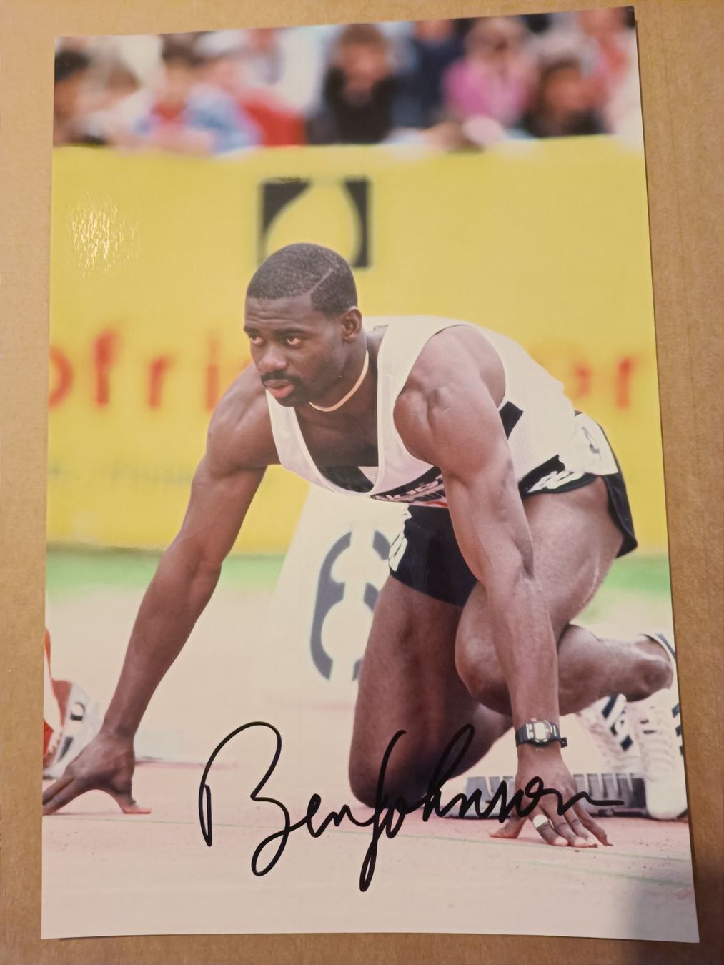 Ben Johnson - 20x30 cm - Leichtathlet Medaillen 🏅🏅 (Gebraucht) in ...