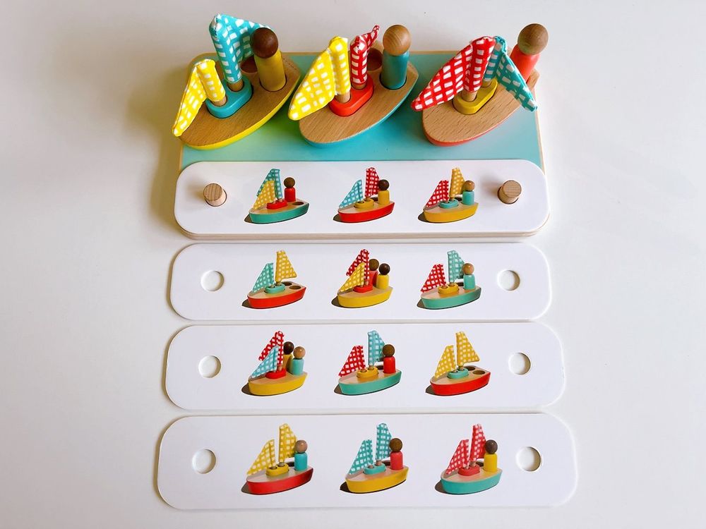 Barche Pattern Match Boats & Cards Set Analyst Play Lovevery (Gebraucht ...
