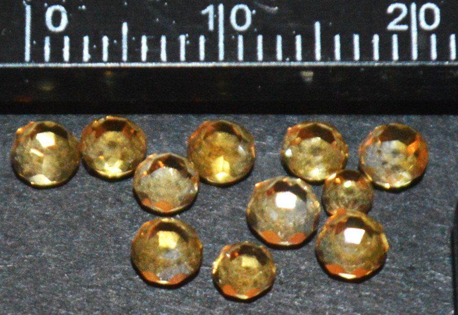 Mineralien Set L-6310 - 11 Stück Citrin facettiert 3x3 bis 4 (Neu und ...